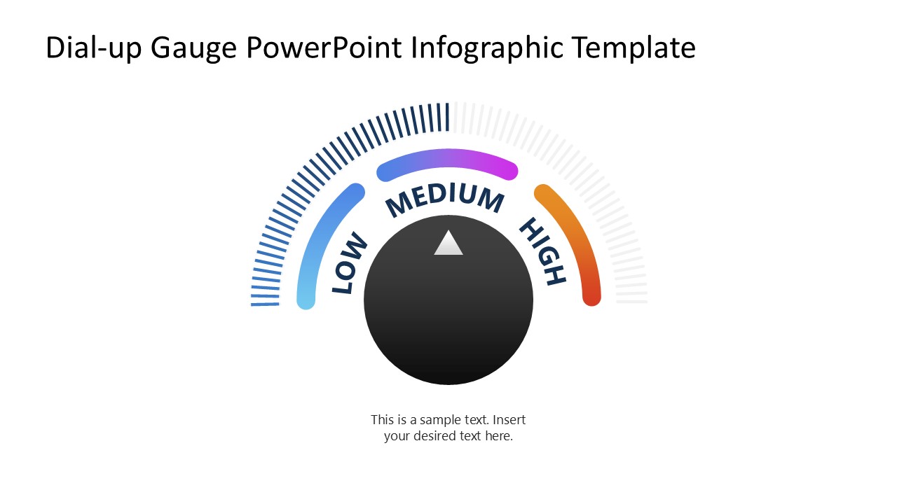 Dial-up Gauge Infographic PowerPoint Template