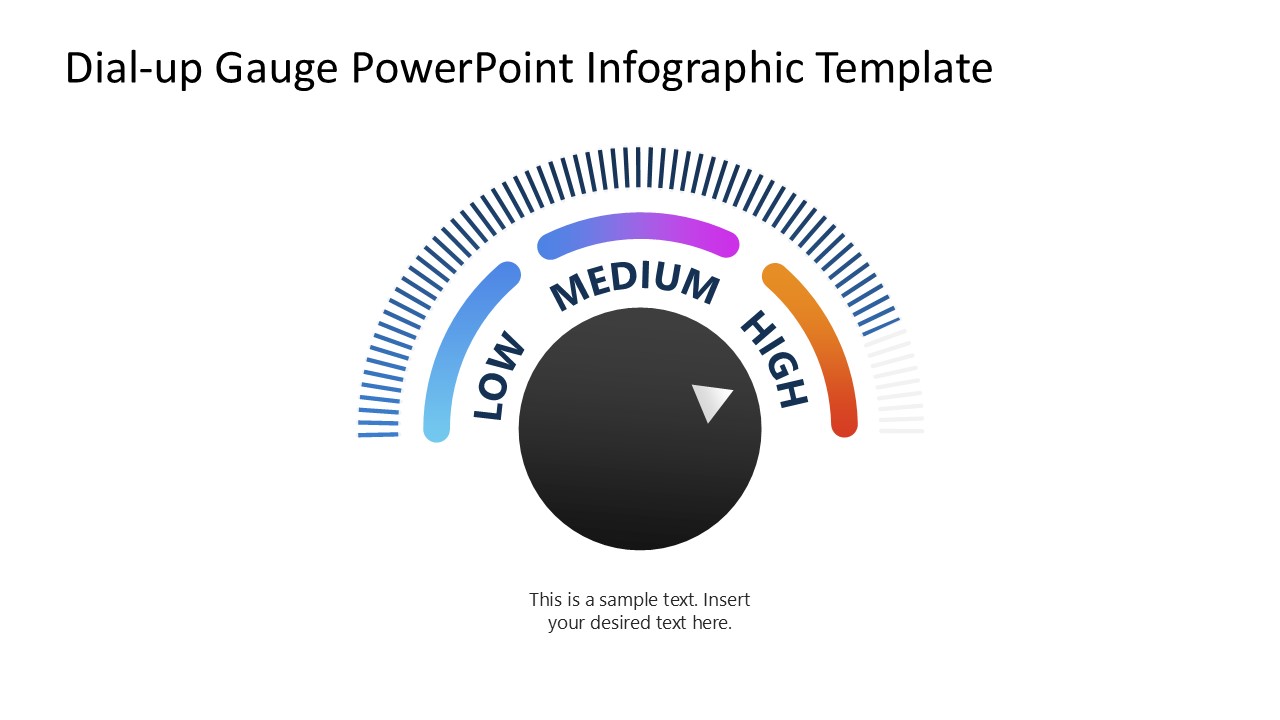 Dial-up Gauge Infographic PowerPoint Template