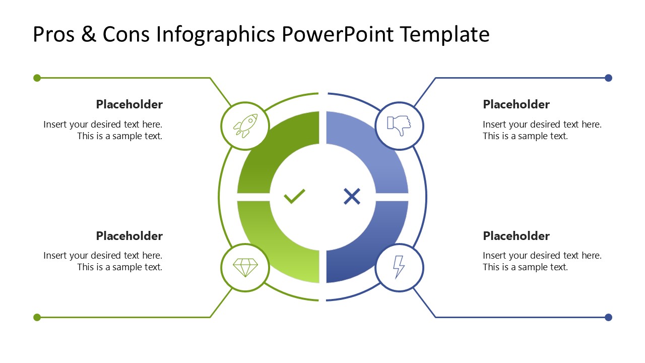 Pros & Cons Infographic PowerPoint Template