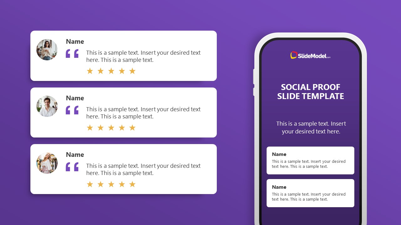 Social Proof Slide Template for PowerPoint