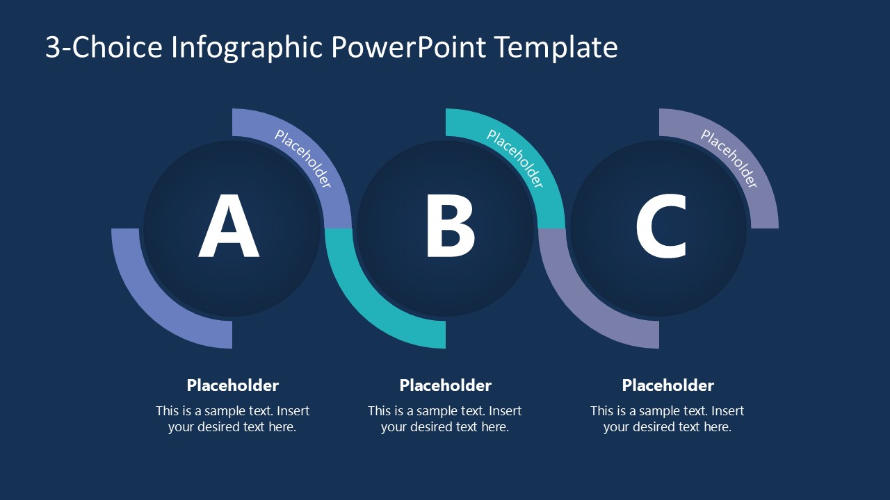 3-Choice Infographic PowerPoint Template