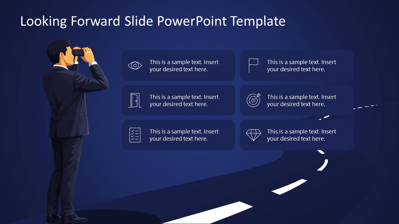 Looking Forward Slide PowerPoint Template