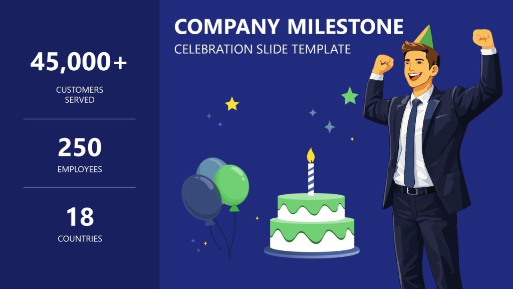 Company Celebration Template for Business Discussion - SlideModel