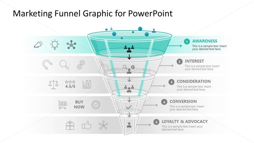 Funnel Stage 1 Slide - Marketing Funnel Infographic PPT Template ...