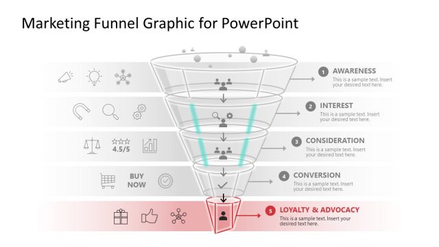Customizable Marketing Funnel Infographic PPT Template - SlideModel