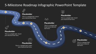5-Milestone Roadmap Infographic Presentation Design - SlideModel