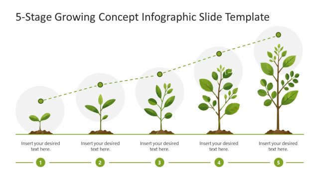 Editable 5-Stage Growing Concept PPT Template - SlideModel
