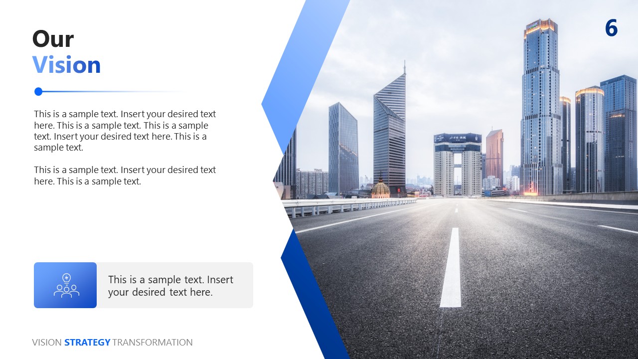Vision Strategy Transformation PowerPoint Template