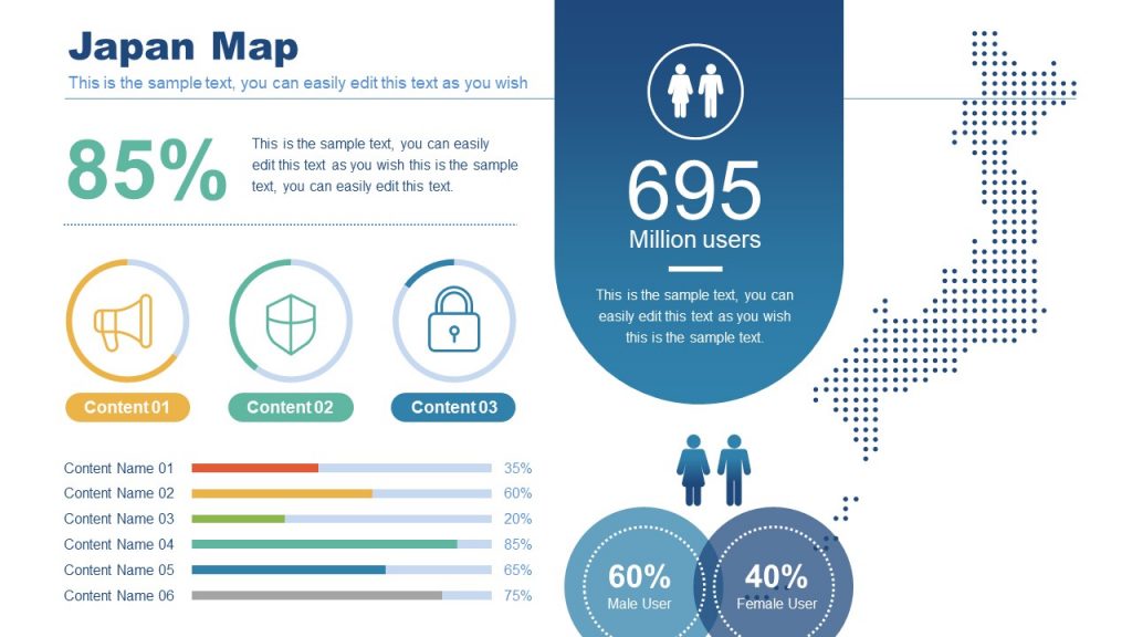 Editable Japan Map PowerPoint - SlideModel