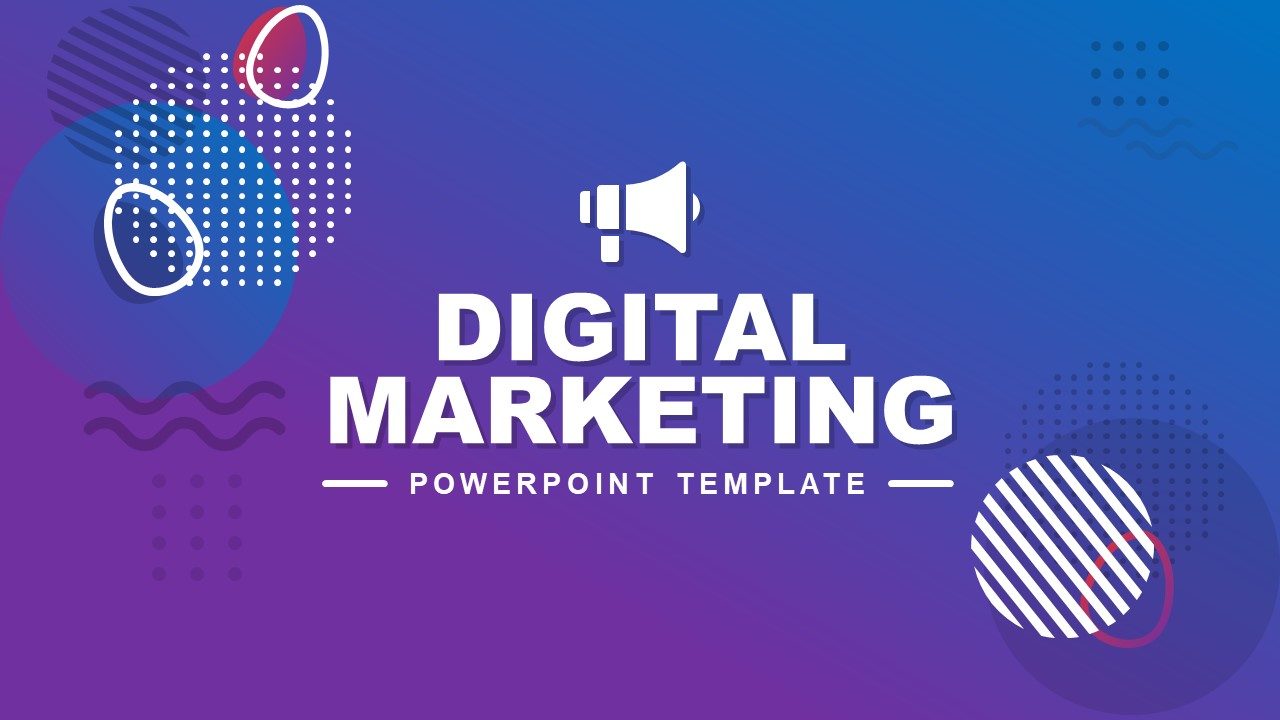 Digital Marketing Cover Slide - SlideModel