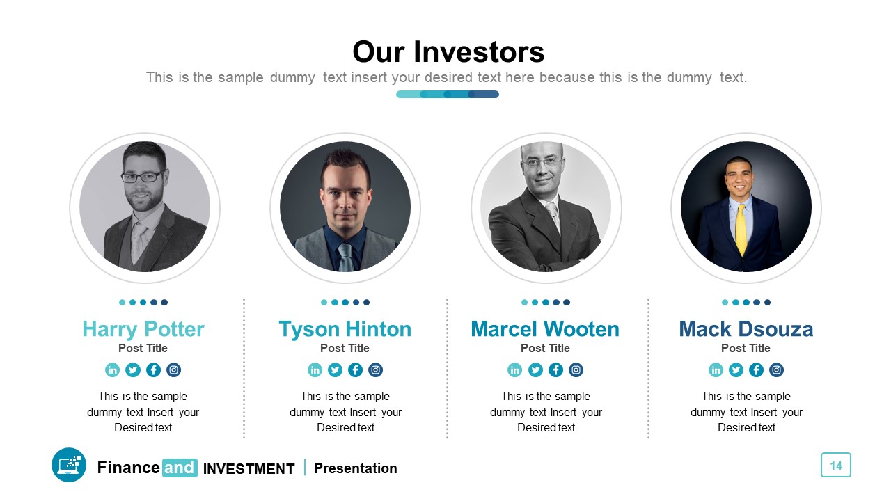 Finance & Investment PowerPoint Template