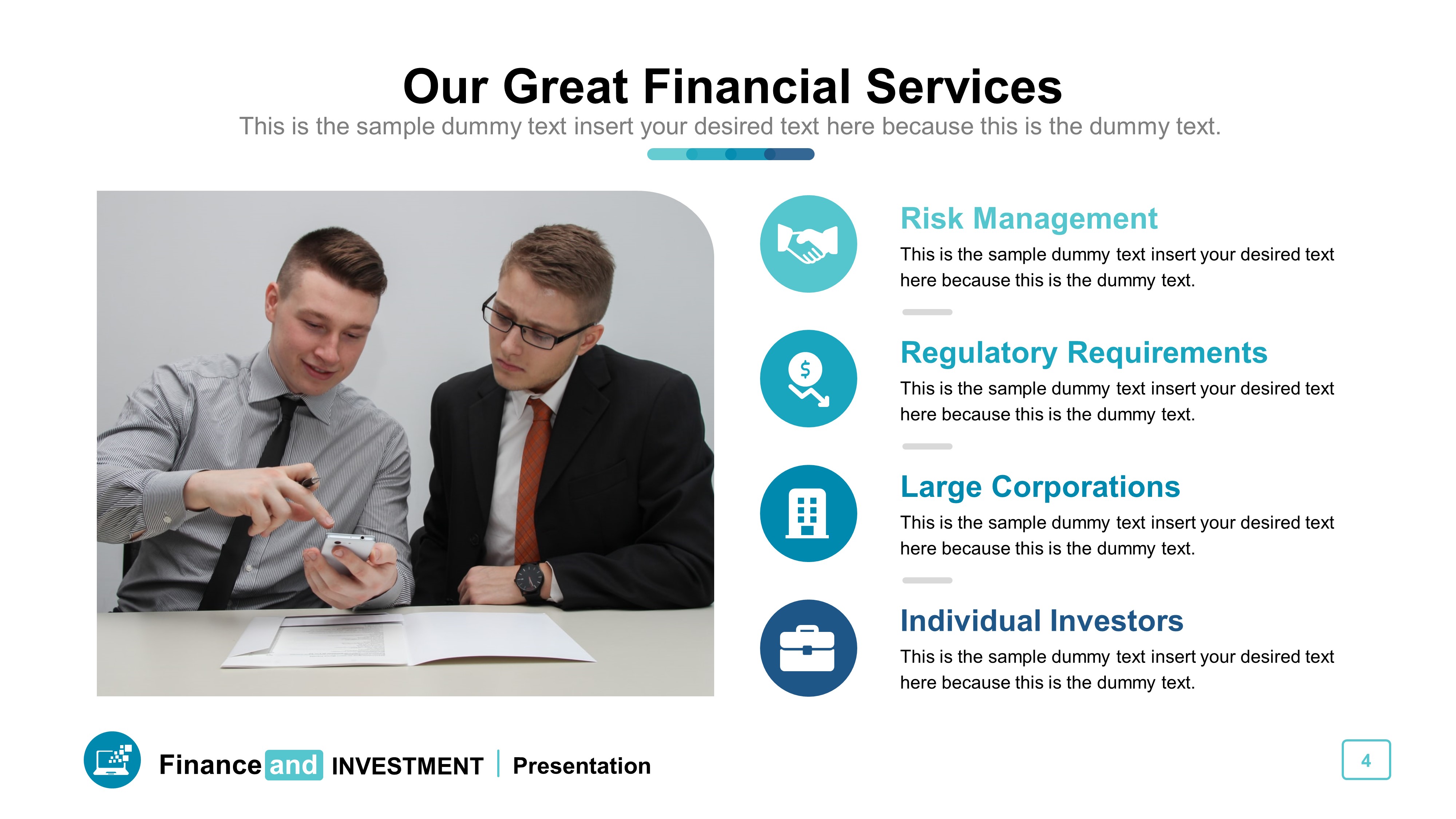 Finance & Investment PowerPoint Template