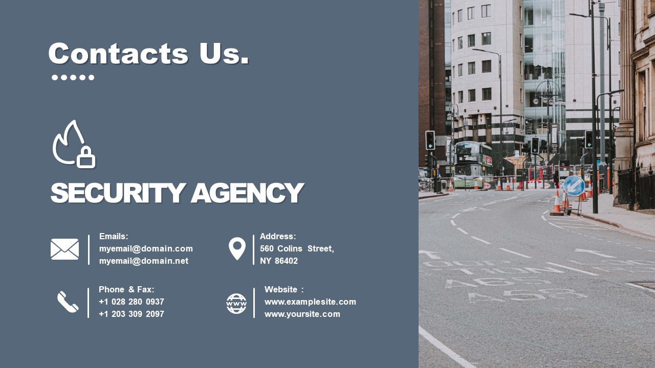 Security Agency PowerPoint Template - SlideModel