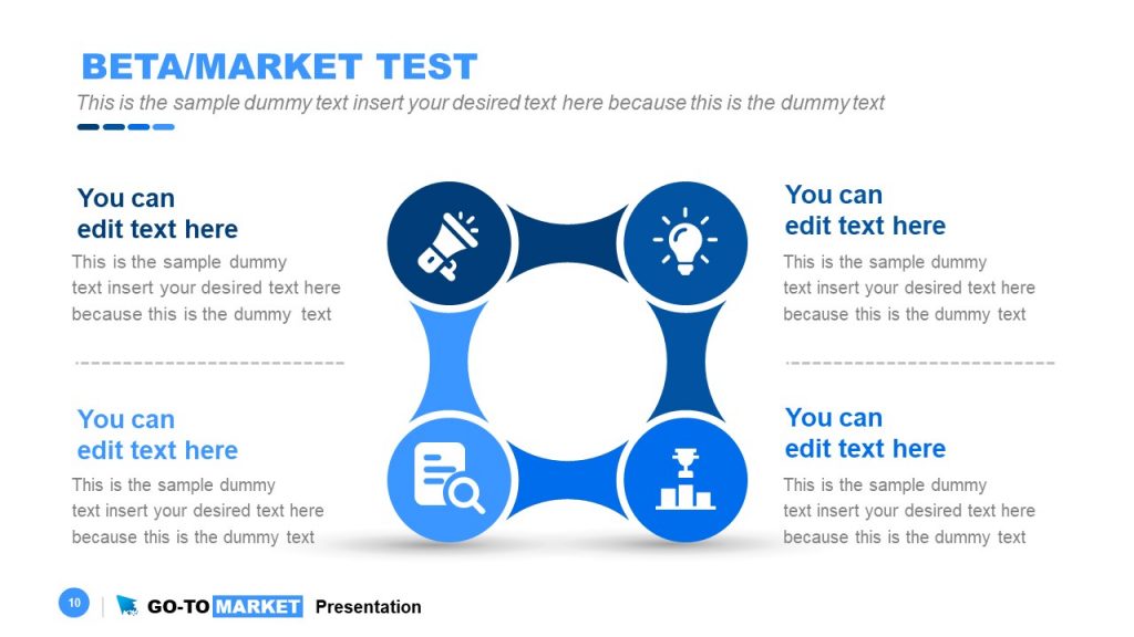 Beta Market Test Diagram Template - SlideModel
