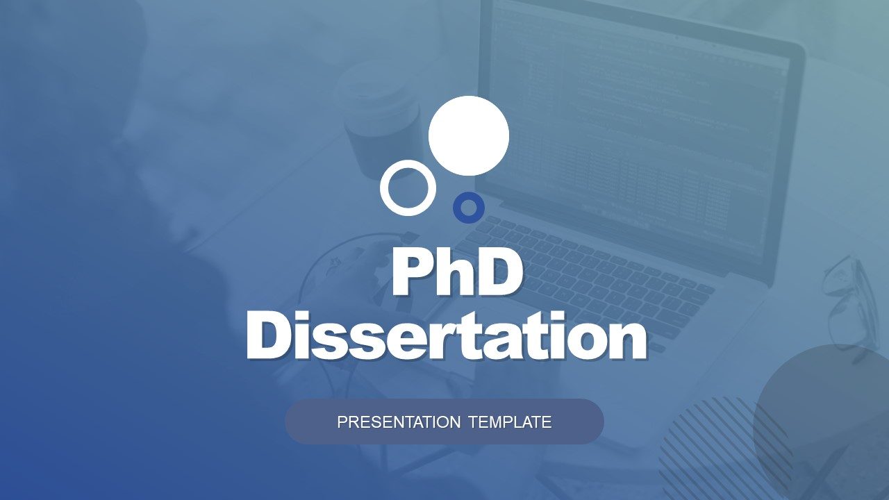 PhD Dissertation PowerPoint Theme Cover - SlideModel