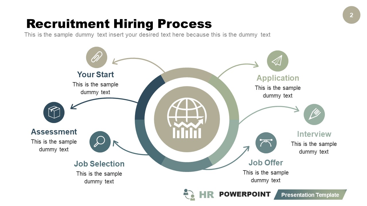 Recruitment Hiring Process PowerPoint SlideModel