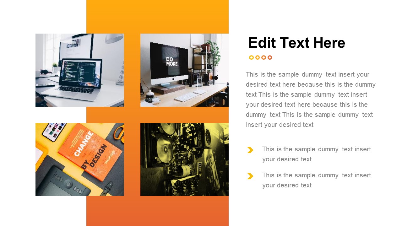 Creative Orange PowerPoint Template - SlideModel