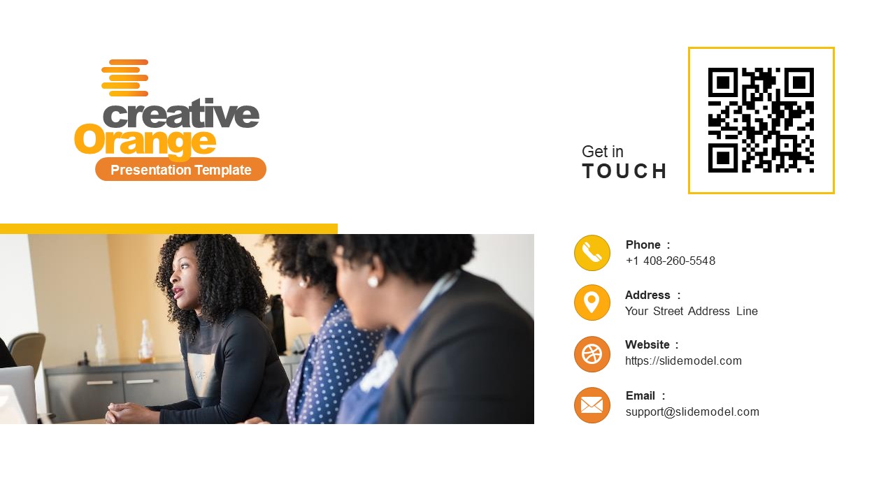 Creative Orange PowerPoint Template - SlideModel