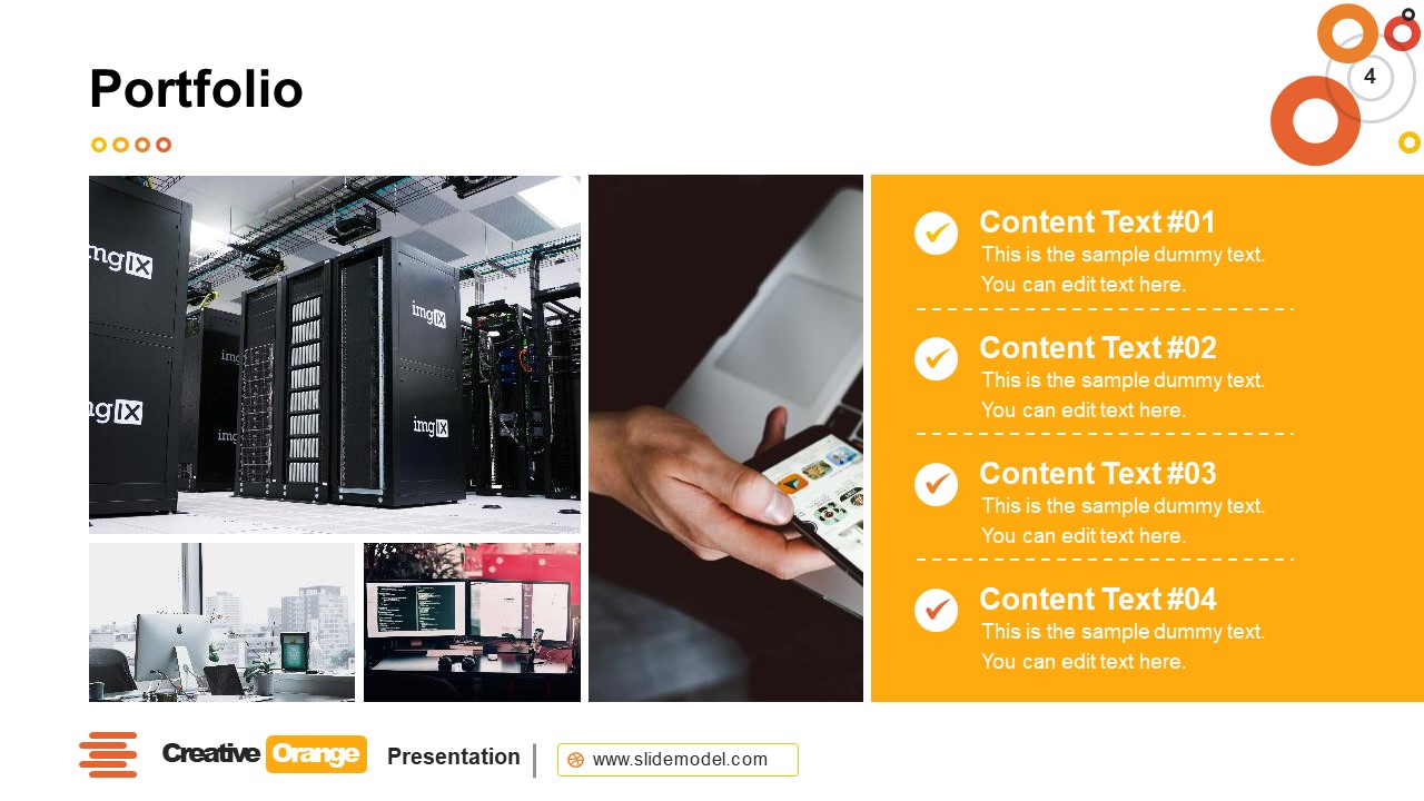 Creative Orange PowerPoint Template - SlideModel