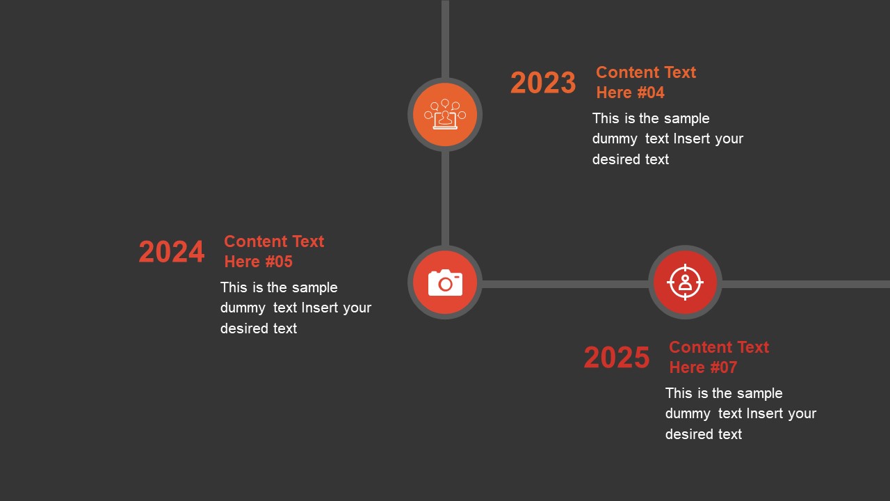 Animated Timeline of Orange PowerPoint - SlideModel