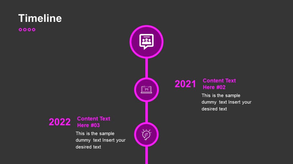 Creative Purple Timeline PowerPoint Slide - SlideModel