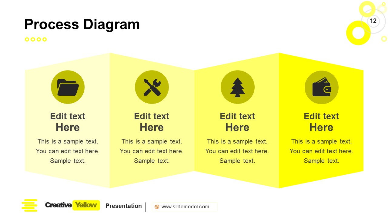 Creative Yellow PowerPoint Template - SlideModel