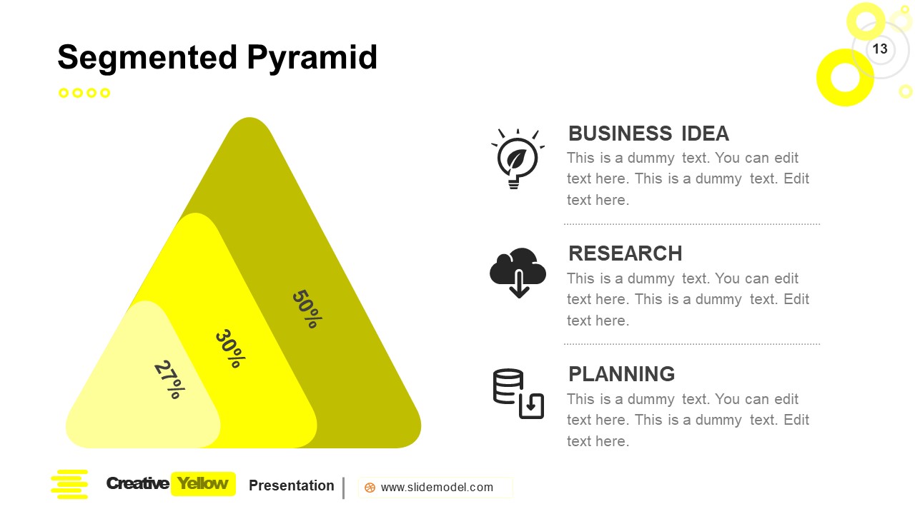 Creative Yellow PowerPoint Template - SlideModel