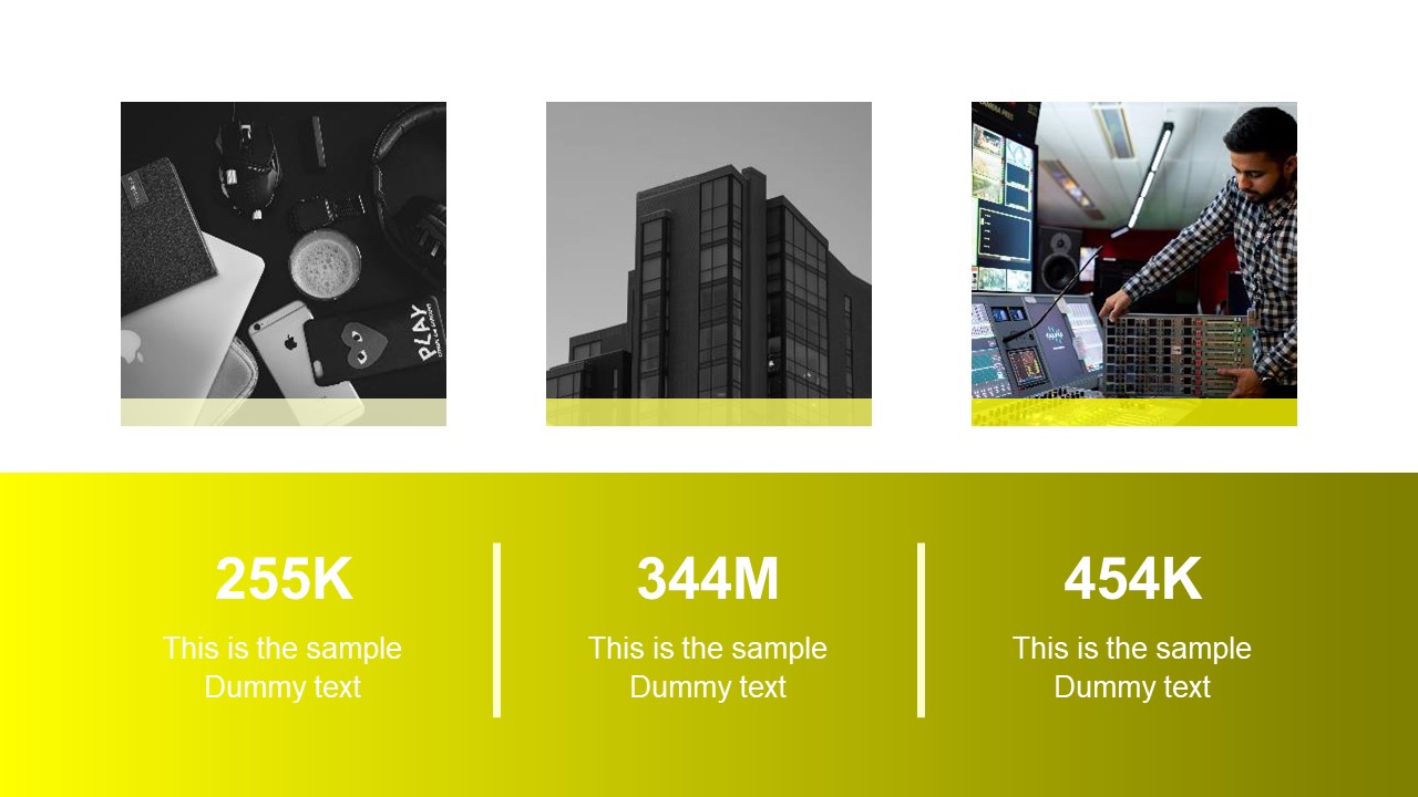 Creative Yellow PowerPoint Template - SlideModel
