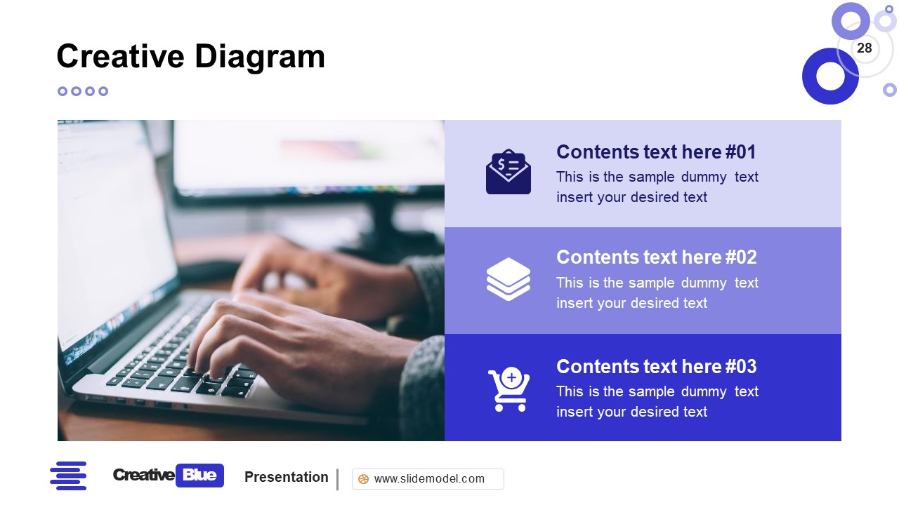 Creative Blue PowerPoint Template - SlideModel