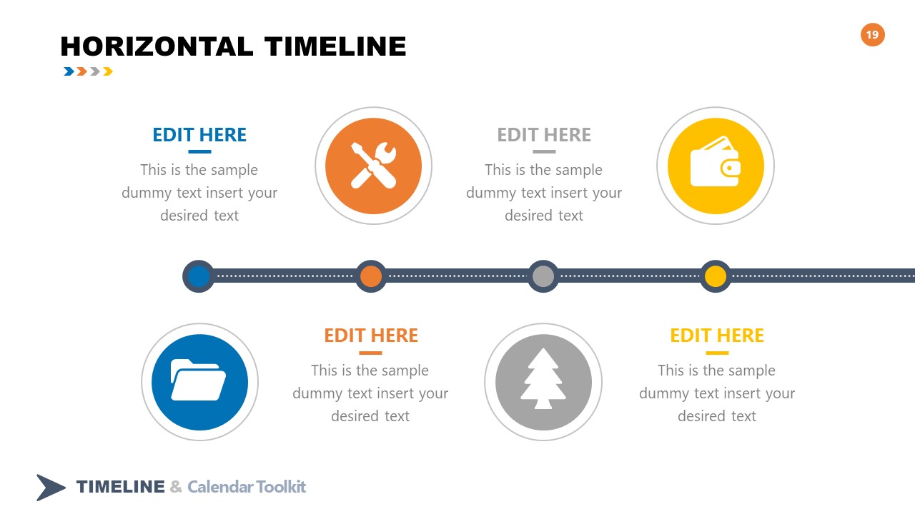 4# Calendar Timeline Toolkit & Google Slides