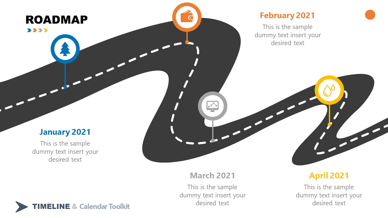 Horizontal Orientation Roadmap Toolkit - SlideModel