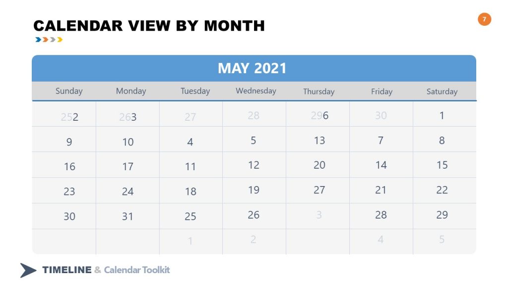 2021 May Calendar PowerPoint Slide - SlideModel