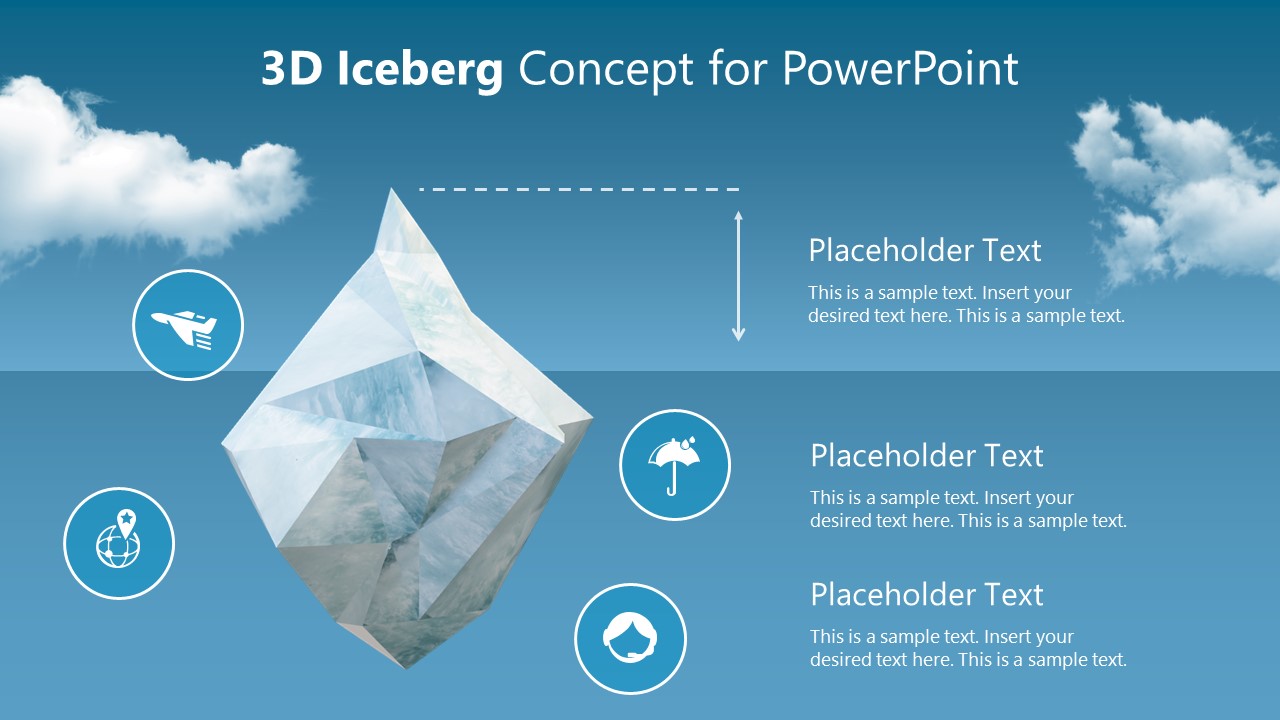 #3 Animated 3D Iceberg Template & Google Slides