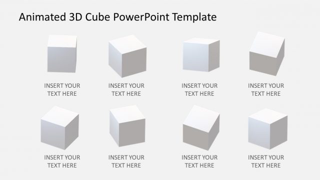 Animated Sequence of 3D Cubes PPT - SlideModel