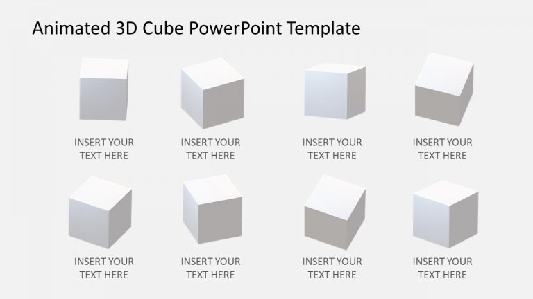 Animated Sequence of 3D Cubes PPT - SlideModel