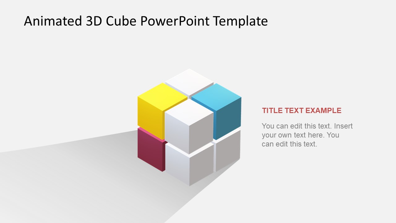 Animated 3D Cube PowerPoint Template & Presentation Slides