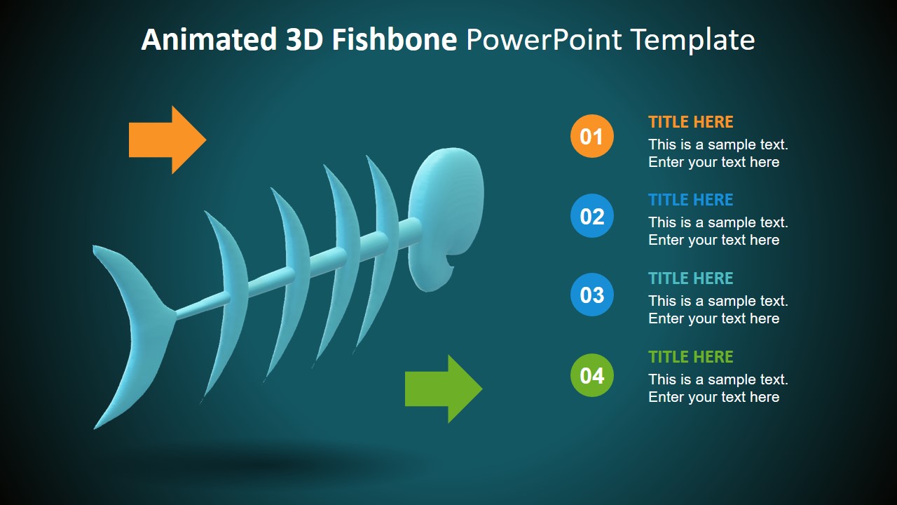Animated 3D Fishbone PowerPoint Template - SlideModel