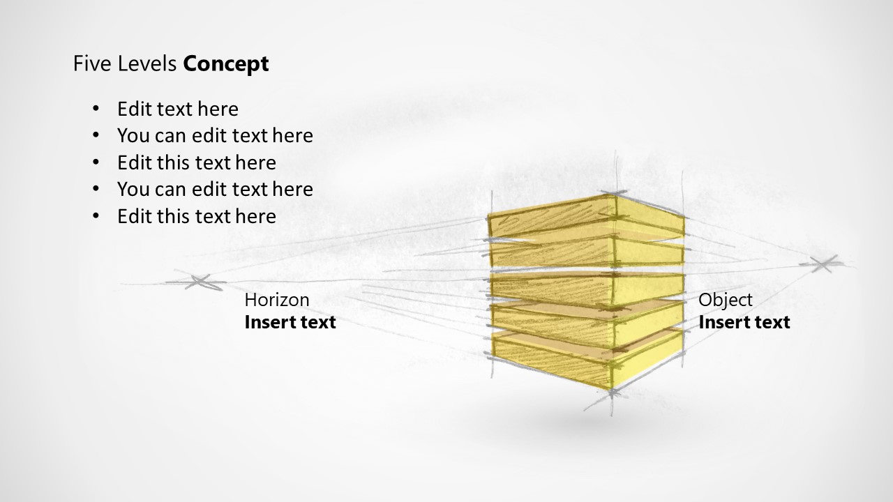 3D Animated 5 Level Concept Hand-Drawn Sketch for PowerPoint - SlideModel