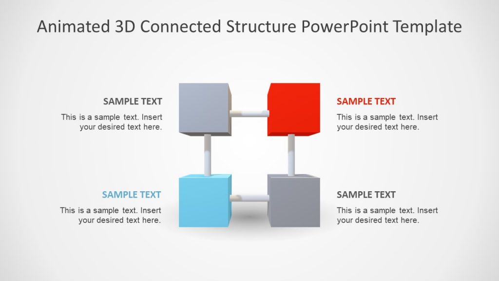 3D Connected Structure Animated Presentation - SlideModel