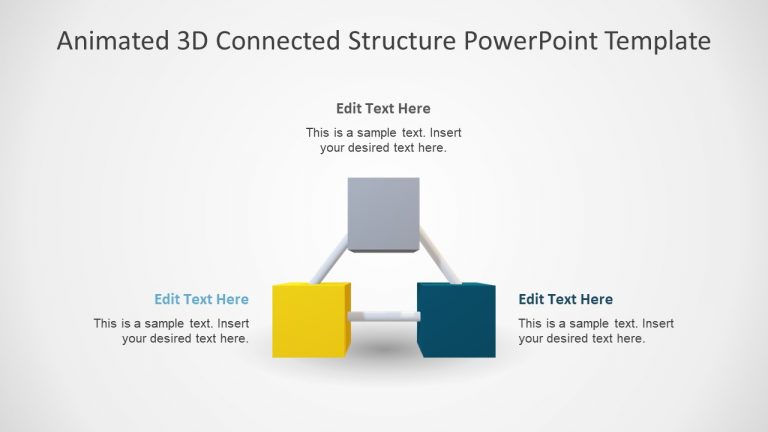 Animated 3D 3 Item PowerPoint - SlideModel