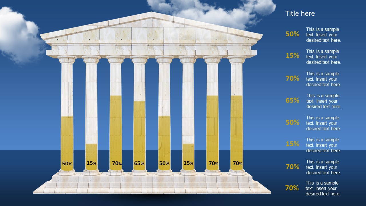 Animated 3D 8-Pillar Diagram for PowerPoint - SlideModel