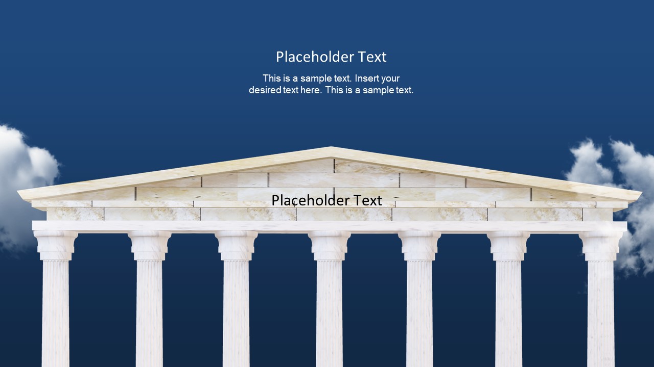 Animated 3D 7-Pillar Diagram for PowerPoint