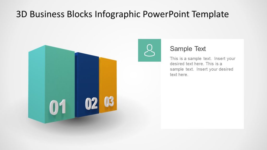 3 Blocks Business PowerPoint - SlideModel