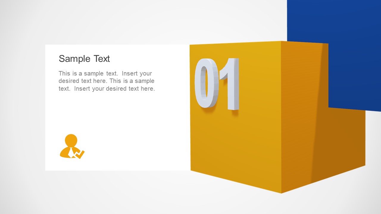 Animated 3D Business Blocks with 2 Steps - SlideModel Animated 3D Business Blocks with 2 Steps - SlideModel