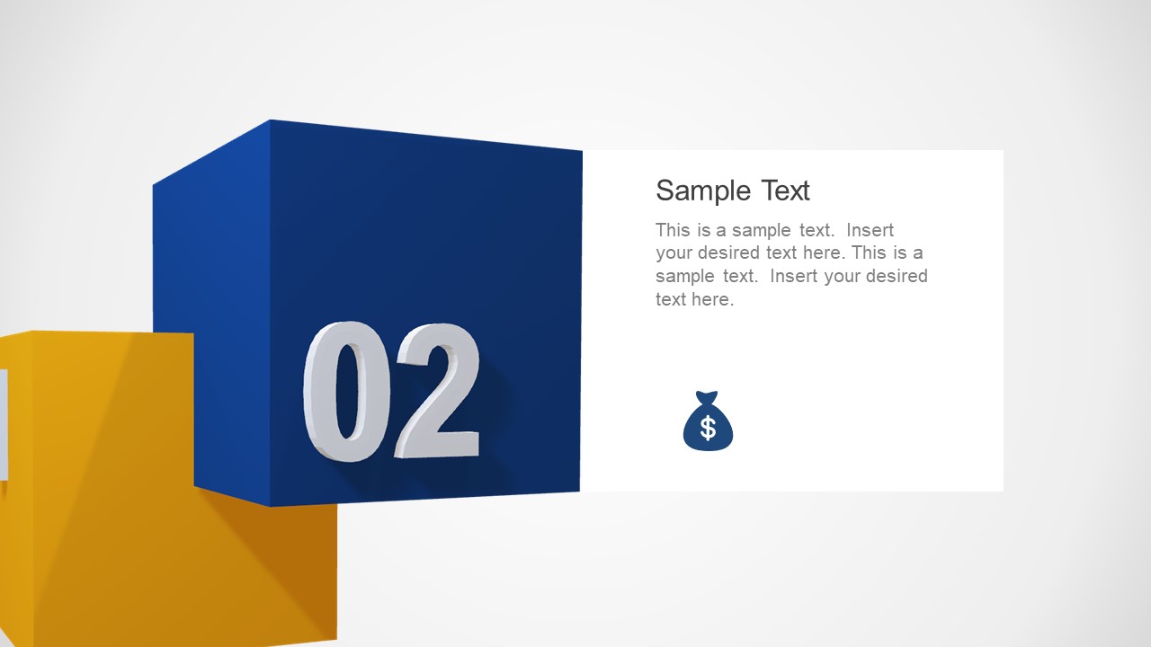 Animated 3D Business Blocks with 2 Steps - SlideModel Animated 3D Business Blocks with 2 Steps - SlideModel