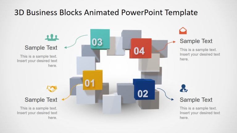 3D Blocks Diagram PowerPoint - SlideModel