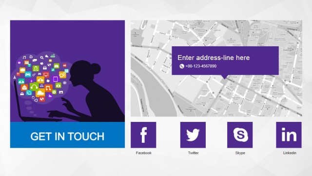 Get in Touch Slide for PowerPoint - SlideModel