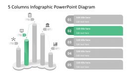 Infographic PowerPoint Diagram 2 Column Bar - SlideModel