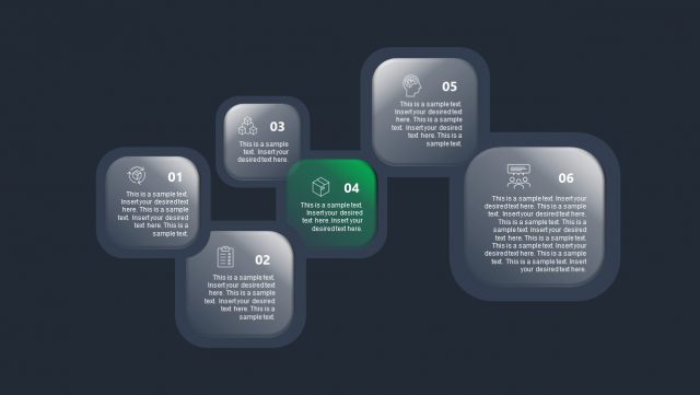 Step 4 of Gradient Squares PowerPoint - SlideModel Step 4 of Gradient Squares PowerPoint - SlideModel