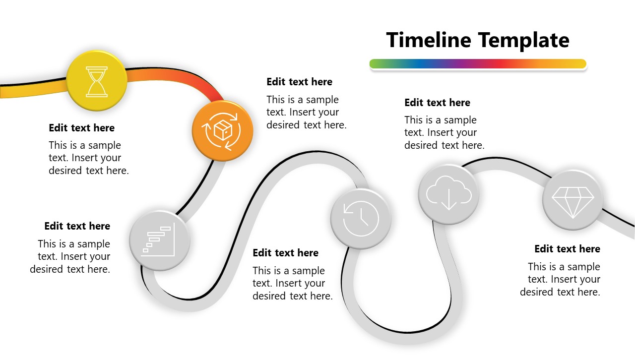 Target Board PowerPoint Milestone Timeline Template - SlideModel